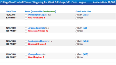 Teaser bets and how they work | Wannamakeabet.com